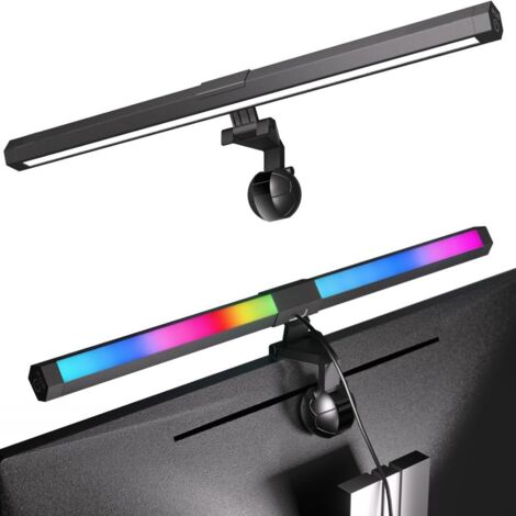 Lampada da scrivania a LED per PC, USB, con barra luminosa RGB da 40 cm ...