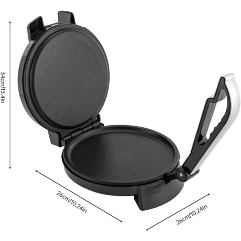 10 in Electric Chapati Maker, Double-sided Heating Roti Maker, 1200W ...