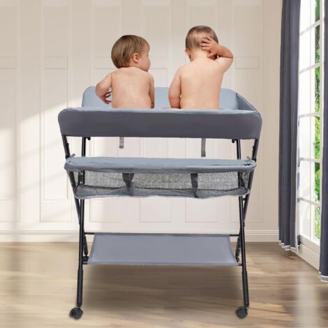 25 kg Children's Changing Table Folding Changing Table with 3 ...