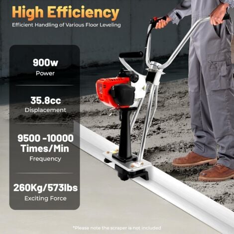 4 Stroke Concrete Vibrator Screed Concrete Vibrating Tamp Beam Finisher ...