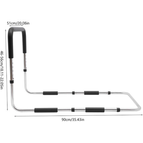Bed Rail for Elderly, Bed Assist Rails Adjustable with Bag & Non-Slip ...