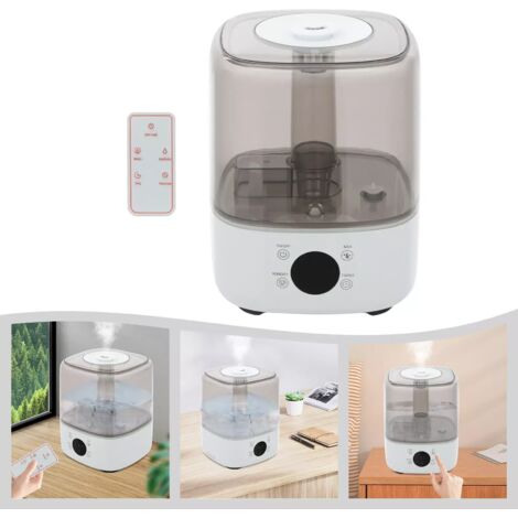 5L Ultrasonic Wave Air Humidifier Top Fill Humidifier 1/2/4/8H Timer ...