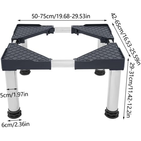 Washing Machine Pedestal Stand Holder, maximum load: 150 kg, Adjustable ...