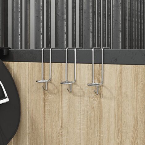 vidaXL Bucket Hook Portable Silver Galvanised Steel