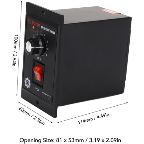 Speed Drive, DC Motor Speed Controller Single Phase AC 220V Input DC ...