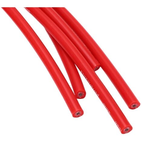 Fil D'allumage de Voiture, Jeu de Fils D'allumage de Bougie D'allumage Rouge Haute Performance ...