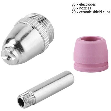 90 pièces/jeu de coupe-plasma, chalumeau de coupe, électrode, buses ...
