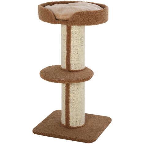 Arbre à chat avec centre d'activités pour griffer, 2 plateformes ...