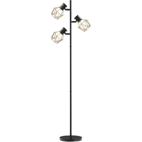 Lampadaire pour salon, 3 ampoules, compatible avec les ampoules E27 ...