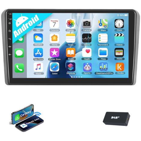 Autoradio Android 14 Apple Carplay GPS WIFI RDS pour Audi A3 S3 RS3 8P 8V 1+32G DAB