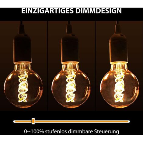 Vintage Gluhbirne E27 Dimmbar