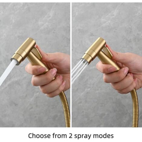 Bidet-Duschkopf-Set aus Edelstahl mit integriertem Warm- und ...