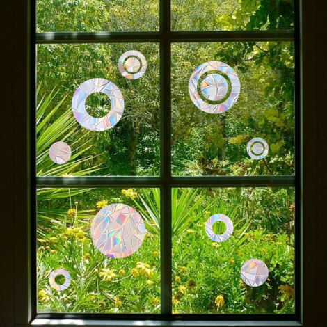 Suncatcher Stickers, Window Stickers, Bird Protection, Round, Bird ...