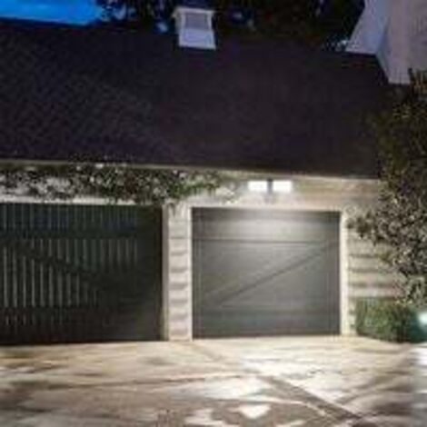 Foco LED con sensor de movimiento ajustable, foco LED exterior de doble ...
