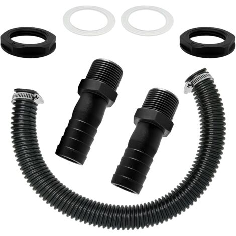 Depósito de rebose, conexión para recogida de agua de lluvia, conexión ...