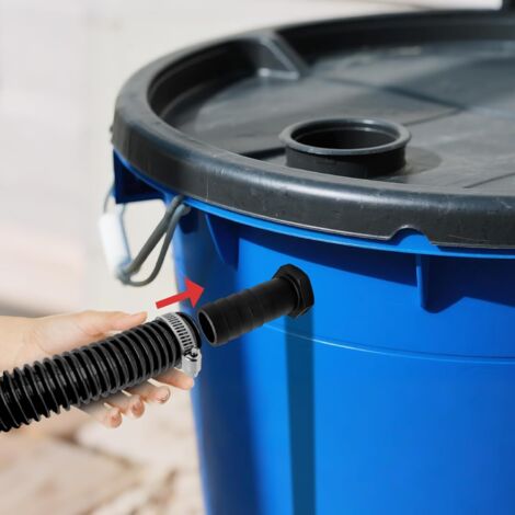 Depósito de rebose, conexión para recogida de agua de lluvia, conexión ...