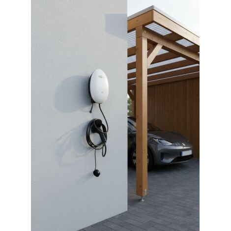 Borne de recharge véhicule électrique 7kW, intelligente, connectée Wi ...