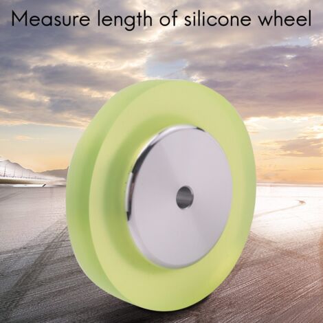 200Mm Aluminum Polyurethane Industrial Encoder Wheel Measuring