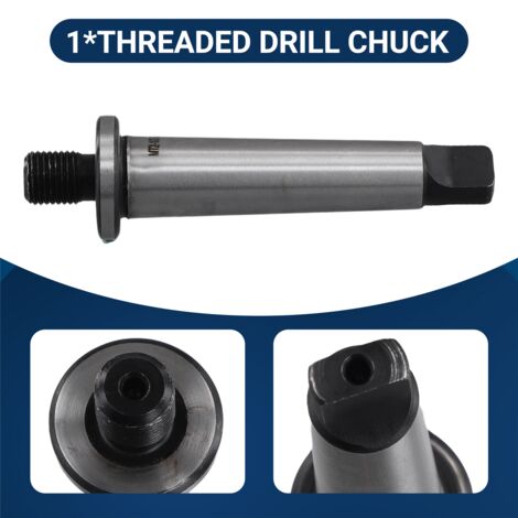 2Mt Shank to 1/2 inch -20 Threaded Drill Chuck Hardened Morse Taper