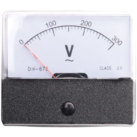 Rectangle AC 0-300V Gauge Analog Panel Meter Voltmeter DH670