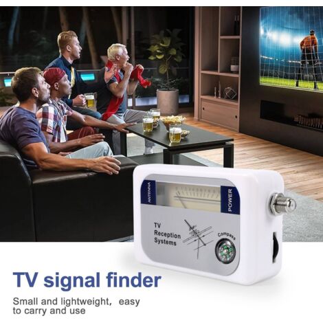 DVB-T Finder Digital TV Antenna Signal Strength Meter White