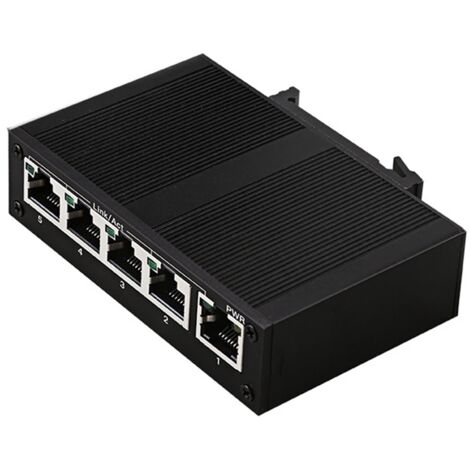 Commutateur RéSeau 5 Ports 100Mbps Ethernet de Qualité Industrielle SéParateur Industriel Type ...