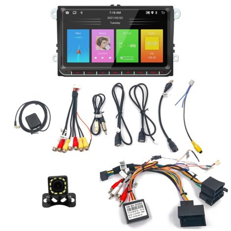 Autoradio Android 2Din 9 pouces pour Golf 5/6