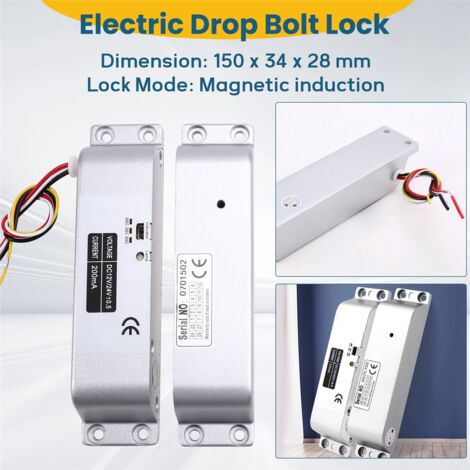 Electric Drop 4 Wires DC12V Electronic Mortise Locks