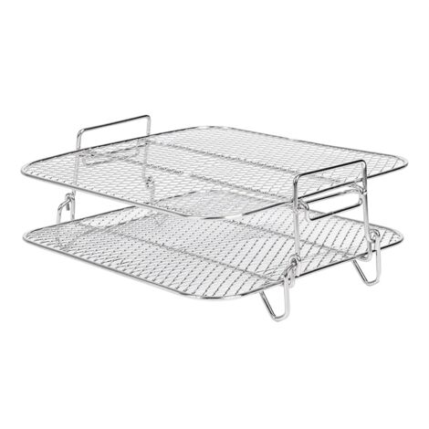 Support de Friteuse à Air pour 5,5 L, Grille/éTagèRe/DéShydrateur 2 ...