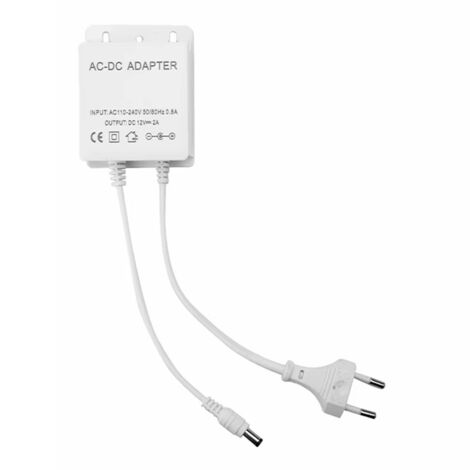 Alimentation CA 110-240 V, sortie CC 12 V, prise UE, chargeur étanche ...