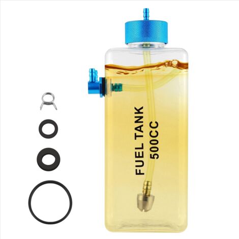 Réservoir de Carburant Essence Bouteille en Plastique Transparent 500CC ...