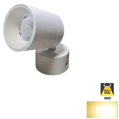 FOCO LED DE TECHO ORIENTABLE 7W LUZ CÁLIDA FOCO LED MODERNO BLANCO