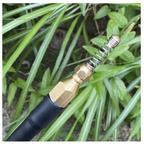 Rosfix Buse de Nettoyage Canalisation 1/4" – Laiton, Tête Rotative 3D ...