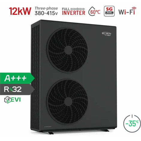 ALSAVO EVI R32 12kW - Dreiphasig 380-415V/50Hz/3PH - Luft-Wärmepumpe ...