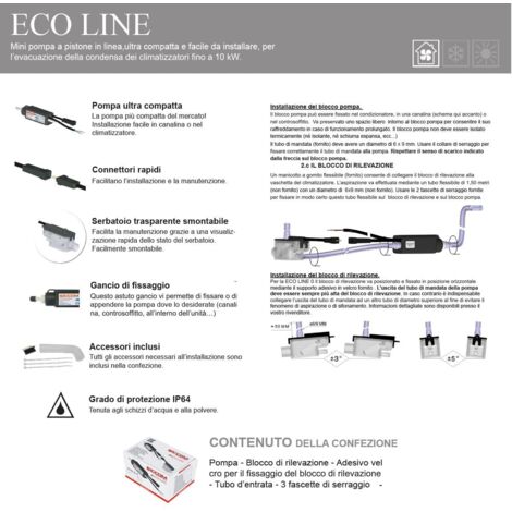 Arnocanali NSI2720 Minipompe Echappement Condense, Debit 13.2 L/H