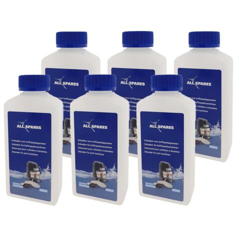 AllSpares Vloeibare Ontkalker voor Koffiepadmachines (6x 250ml ...