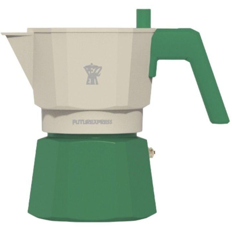 Cafetiere italienne - PEZZETTI - FUTUREXPRESS - Aluminium - 6 tasses - Vert