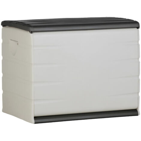 Coffre de rangement pour terrasse et garage Plastiken 260 litres gris ...