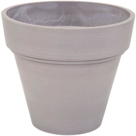 Pot - MEGA COLLECTIONS - Ecostone Planter - Ø 55 cm - H 51 cm - Taupe