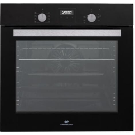 Four encastrable catalyse - chaleur pulsée - CONTINENTAL EDISON - F80CBIX - Noir et inox - L59,5 ...