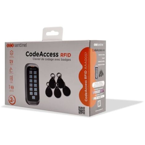 Clavier de codage SCS CodeAccess RFID avec 12V et badges d'accès ...