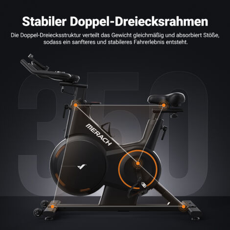 MERACH Heimtrainer Fahrrad, magnetisches Fitnessbike mit APP für ...