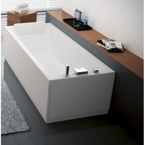 Baignoire acrylique NOVELLINI CALOS 2.0 170x80 cm avec châssis et trop ...