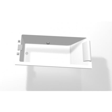 Baignoire acrylique NOVELLINI CALOS 2.0 170x80 cm avec châssis et trop ...