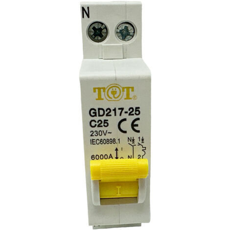 Interruttore automatico magnetotermico differenziale salvavita modulare per quadro elettrico 1P ...