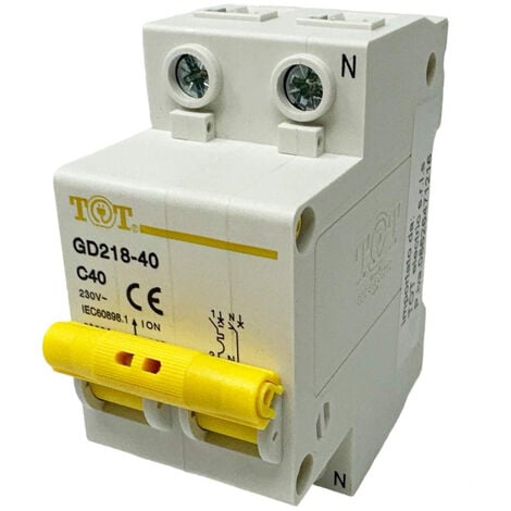 Interruttore automatico magnetotermico differenziale salvavita modulare per quadro elettrico 2P ...