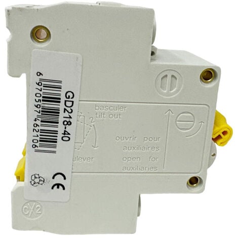 Interruttore automatico magnetotermico differenziale salvavita modulare per quadro elettrico 2P ...