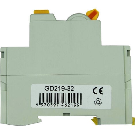 Interruttore magnetotermico differenziale salvavita modulare per quadro elettrico 2 moduli 2P+N ...