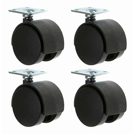 4 rotelle da Trasporto per mobili cestelli tavolini mobiletti Ruote di ...