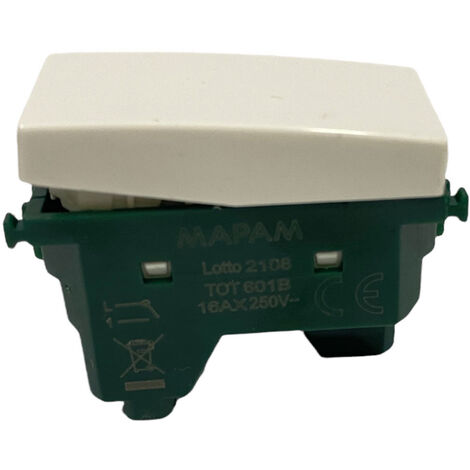 Kit di 3 interruttore unipolare illuminabile con spia luminosa ...